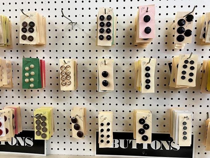 A button collector's dream board &ndash; each tiny disc representing a potential fashion resurrection or the perfect replacement for that vintage coat.