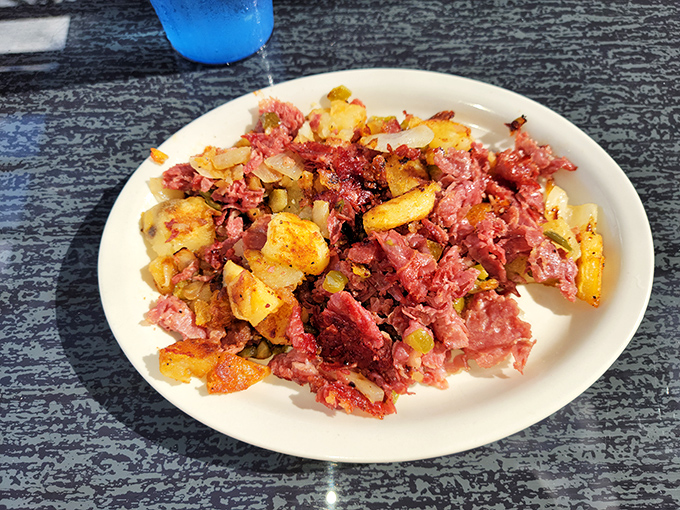 Corned beef hash that doesn't come from a can &ndash; a glorious jumble of crispy potatoes and savory meat that would make your grandmother nod in approval.