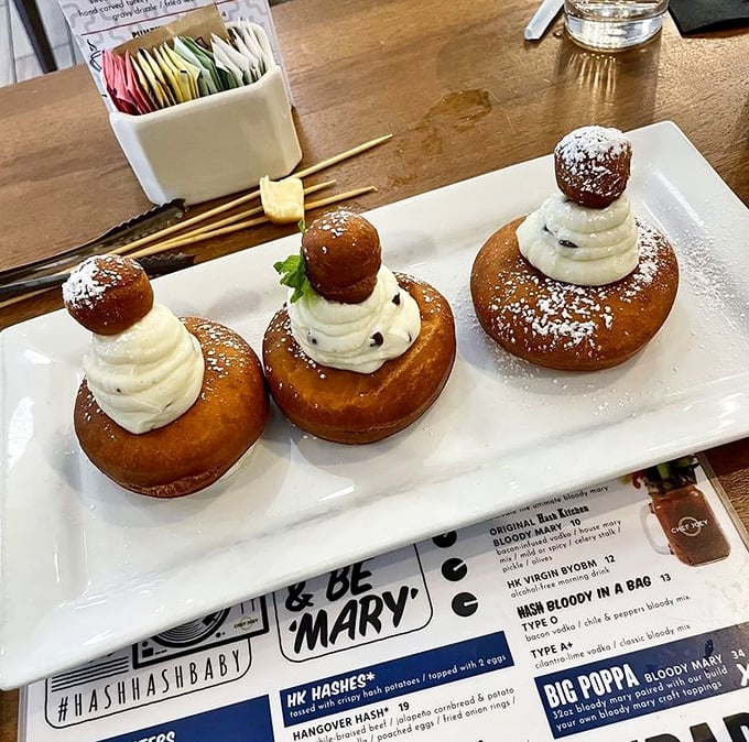 These cannoli donuts aren't just dessert masquerading as breakfast&mdash;they're little powdered pillows of joy that make Monday mornings bearable again.