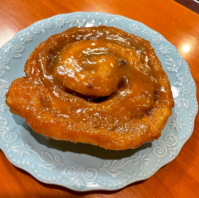 This caramel roll isn't just dessert&mdash;it's an architectural marvel of spiraled dough and glistening caramel that demands to be photographed before it's devoured.