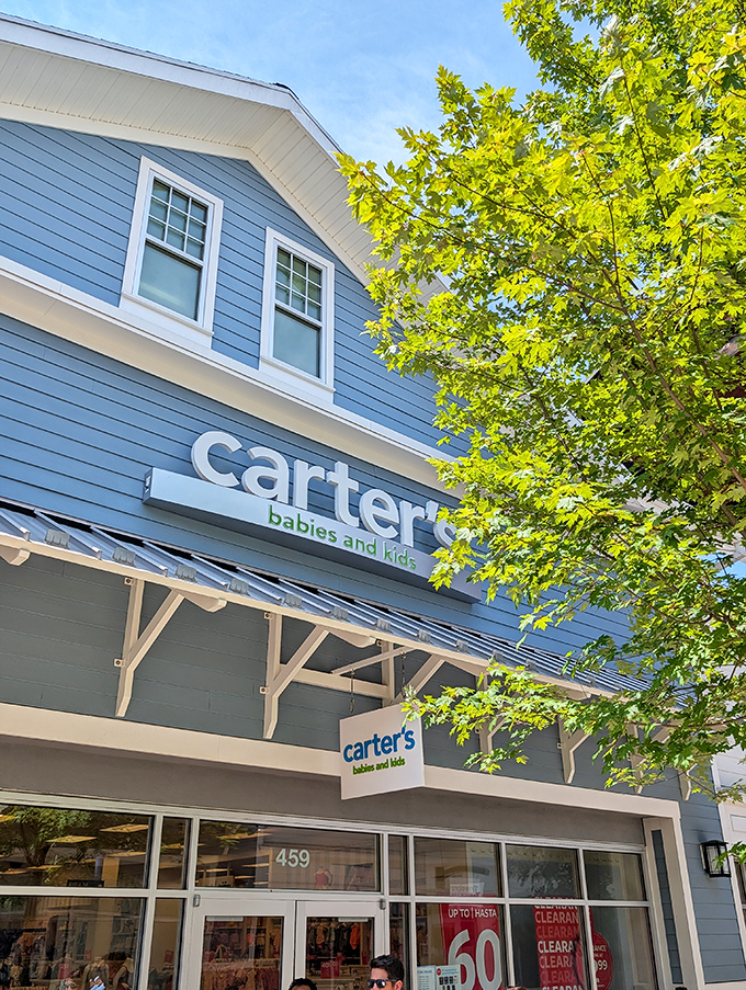 Carter's storefront proudly announces what parents already know &ndash; kids' clothes can be both cute and affordable when you know where to shop.