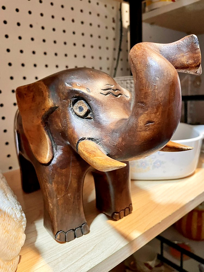 This wooden elephant wasn't just carved&mdash;it was liberated from the wood that always knew it was there.