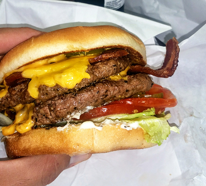 This isn't just a burger &ndash; it's a roadside revelation. Juicy beef, melty cheese, and that bun that somehow ties the whole symphony together.