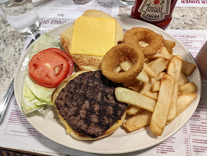 This cheeseburger means business&mdash;no fancy garnishes needed when the basics are done this right.