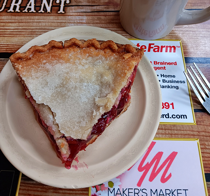 Cherry pie with lattice crust perfection, because sometimes you need a break from lime to appreciate other fruit-based excellence.