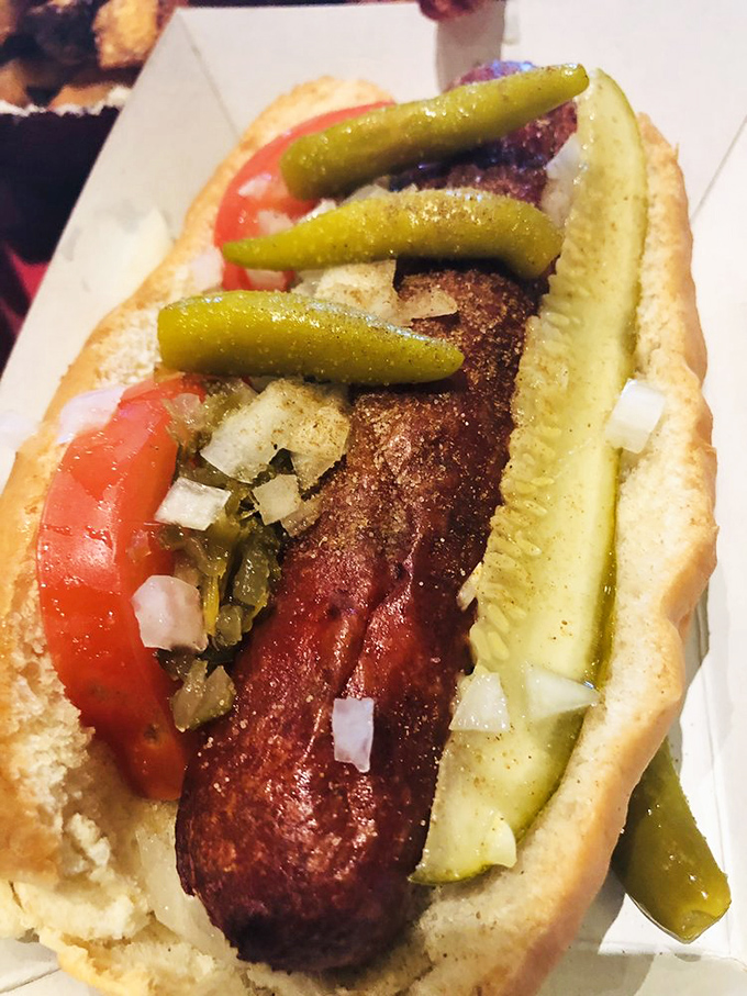 The Chicago Dog comes dressed to impress with its garden of toppings. Those sport peppers aren't just for show&mdash;they're the exclamation point on this Windy City classic.