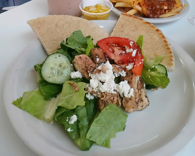 When you need a break from coney indulgence, their Greek salad delivers Mediterranean freshness with a Detroit accent.