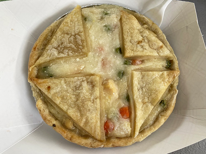 The chicken pot pie's lattice top isn't just for show&mdash;it's a window to comfort food nirvana. One bite and you'll understand why people drive for miles.