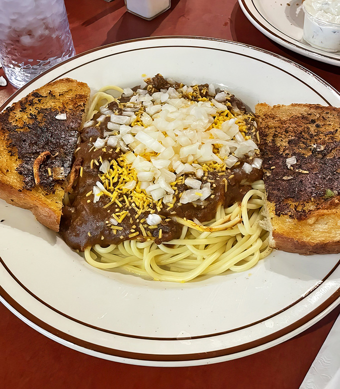 Spaghetti meets chili in a romance that would make Lady and the Tramp jealous&mdash;comfort food that hugs you from the inside out.