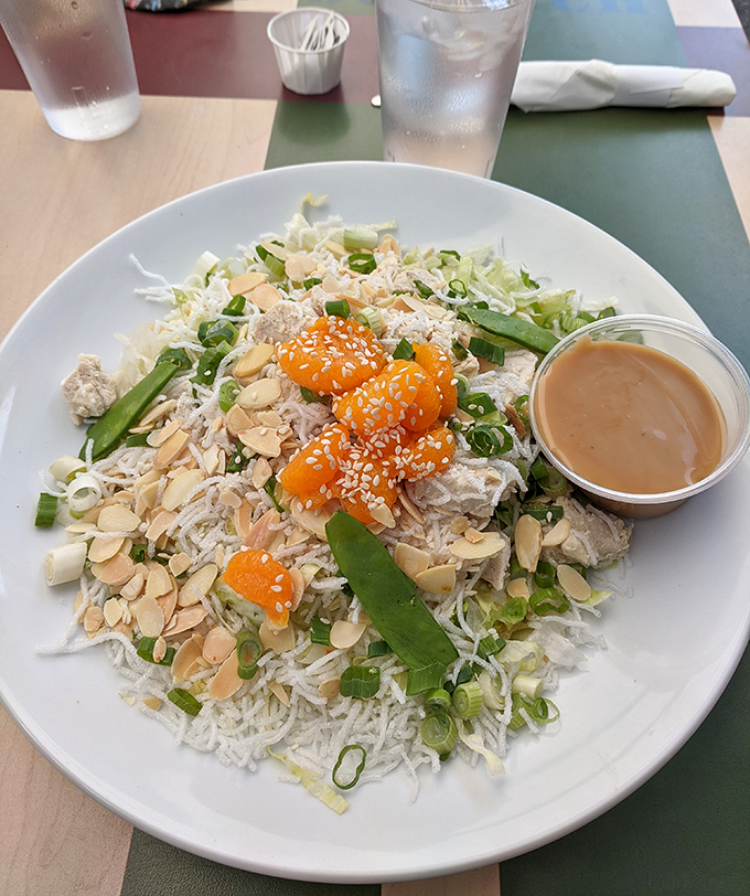 This Chinese Chicken Salad isn't just healthy&mdash;it's a celebration. Crisp vegetables, tender chicken, mandarin oranges, and almonds create a symphony of textures and flavors.