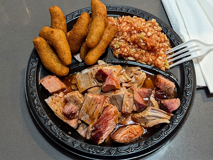 Smoke-kissed pork with that telltale pink ring, swimming in sauce that strikes the perfect balance between tangy and sweet &ndash; this is what dreams are made of.