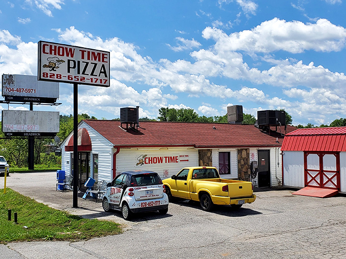 At Chow Time Pizza, locals gather for no-frills comfort food that won't break the bank&mdash;where the conversations are as satisfying as the slices.