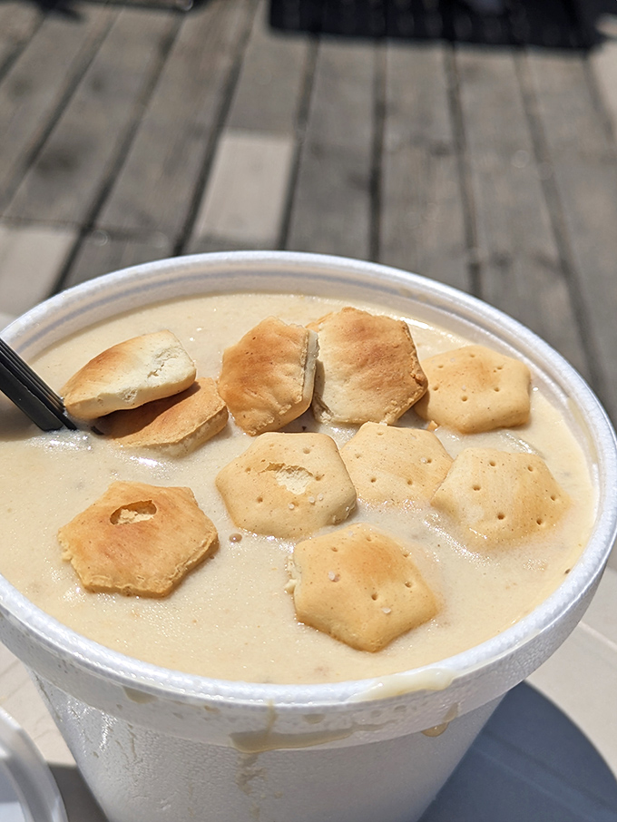 This chowder could make a Maine fisherman weep tears of pure joy.