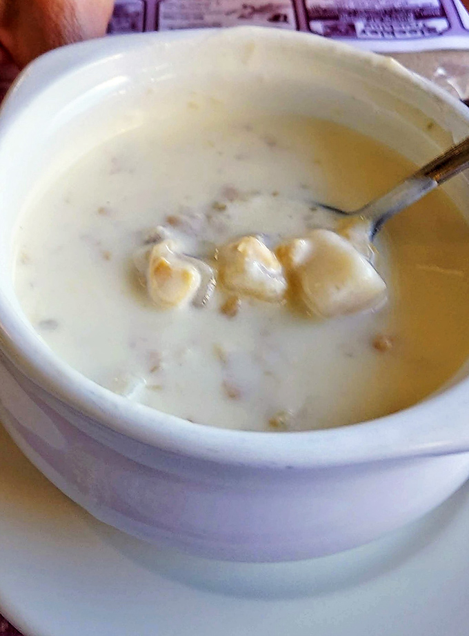 This clam chowder isn't just soup&mdash;it's a creamy New England tradition served one steaming spoonful at a time.