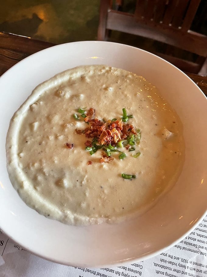 Clam chowder that could make a New Englander question their loyalty. Creamy, rich, and studded with tender clams&mdash;comfort in a bowl.