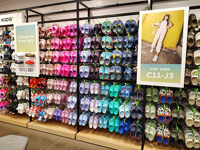 A rainbow explosion of Crocs for every personality. Whether you're practical, whimsical, or somewhere in between, your feet's soulmate awaits.