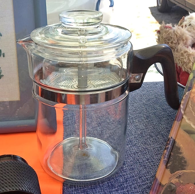 The original coffee technology&mdash;no Wi-Fi required! This vintage percolator promises coffee with character and conversation.