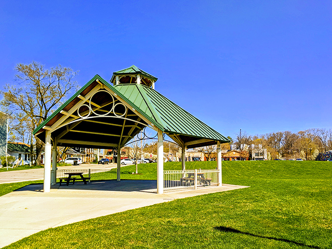 Coghlin Park's gazebo is ready for summer concerts, proposals, or just contemplating life's big questions.