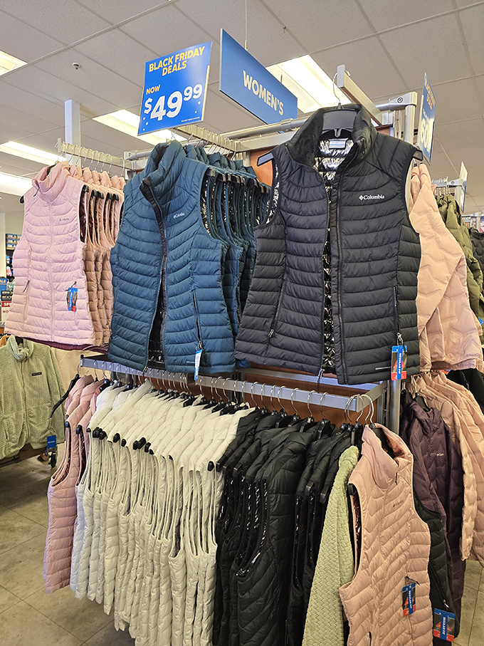 Columbia's puffer vest collection offers California's version of winter wear at prices that won't give you the chills.