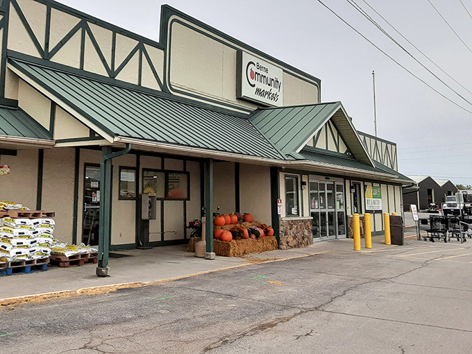 Grocery shopping that doesn't involve self-checkout or membership cards. Berne Community Market's Swiss-inspired facade houses local treasures your Whole Foods could only dream about.