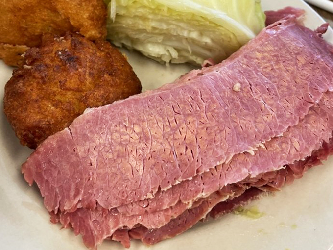 This isn't just corned beef &ndash; it's a pink-hued masterpiece that's been perfecting its craft longer than most rock bands.
