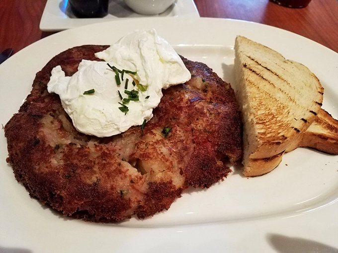 Crispy exterior, tender interior&mdash;this corned beef hash achieves textural perfection that would make a French pastry chef weep with joy.