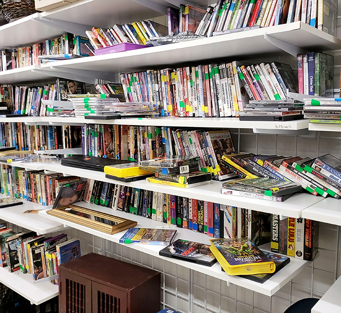 Literary treasures stacked sky-high! Whether you're seeking bestsellers or forgotten classics, this book nook is a bibliophile's dream come true.