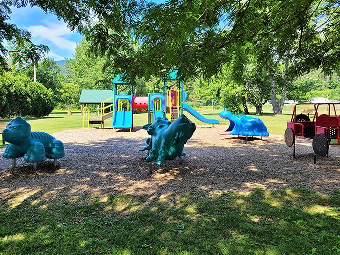 Childhood as it should be&mdash;dinosaur sculptures, primary colors, and not a tablet in sight. Manchester understands kids need space to roam and imagine.