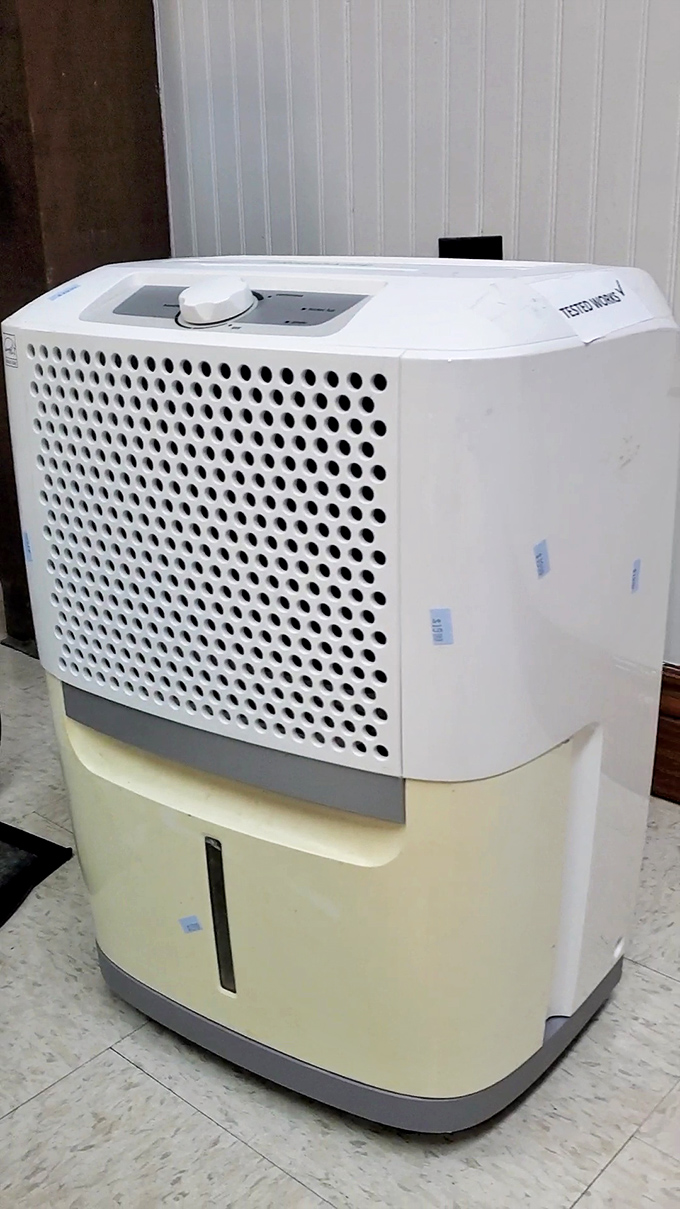 Home appliances with plenty of life left in them. This dehumidifier might solve your basement dampness without draining your wallet!