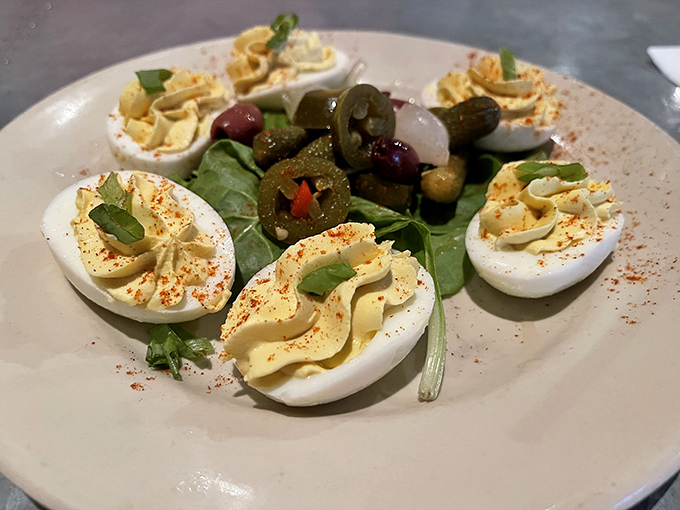 These aren't your grandmother's deviled eggs&mdash;unless your grandmother was a culinary genius who topped hers with pickled jalape&ntilde;os.