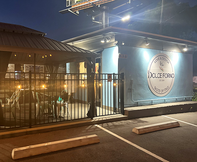 Dolce Forno's evening ambiance promises Italian delights that'll transport you to Tuscany faster than any airline ever could.