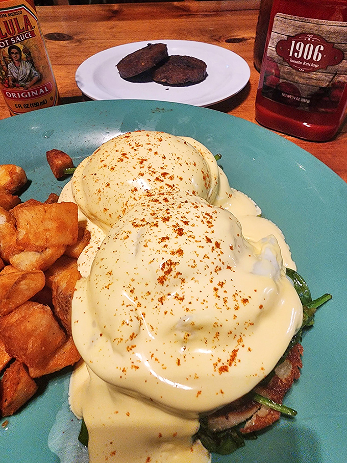 Eggs Benedict that would make a French chef tip his toque. Those home fries aren't just a side dish&mdash;they're the supporting actor deserving their own award.