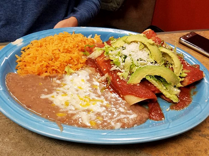 A plate that proves rice and beans aren't mere side characters&mdash;they're co-stars in this delicious Mexican drama.