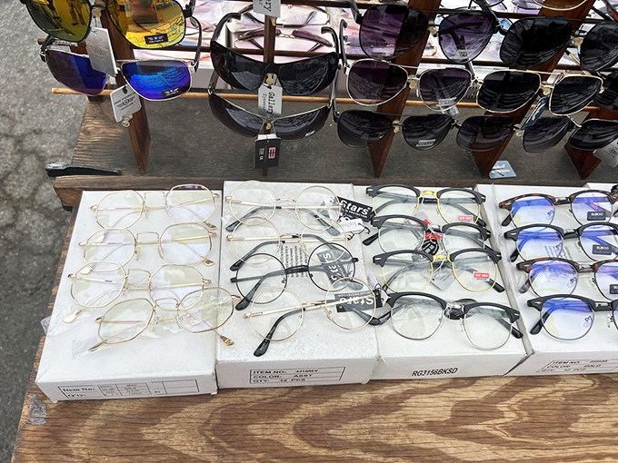 From designer shades to hipster frames, this eyewear bonanza offers more personality options than a Hollywood casting call. Find your perfect face furniture without the optometrist markup!