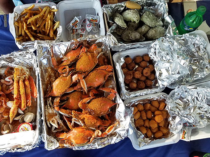 The seafood feast that makes you forget table manners exist &ndash; where Old Bay-dusted fingers and pure joy are the only utensils needed.