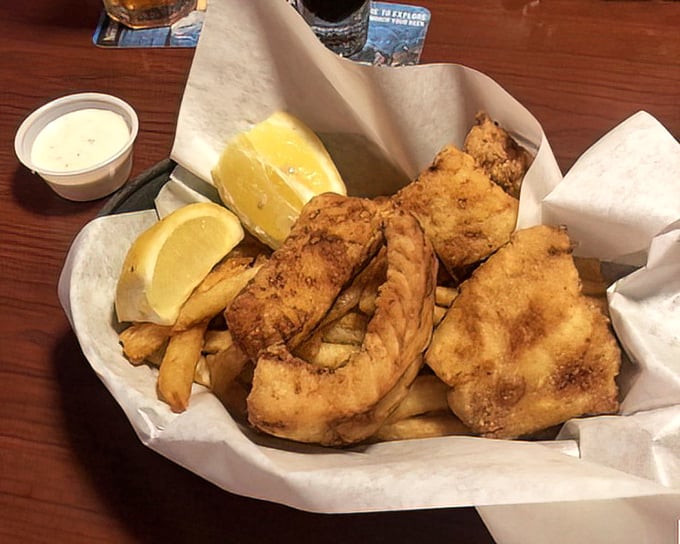 The fish and chips arrive like treasures from the Bering Sea&mdash;golden, crispy batter protecting flaky white cod that practically begs for a squeeze of lemon.