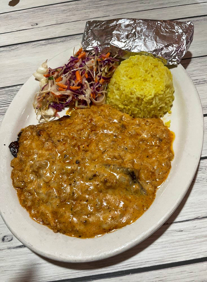 That cream sauce loaded with crab, octopus, and lobster isn't messing around&mdash;it's basically a seafood party on a plate.