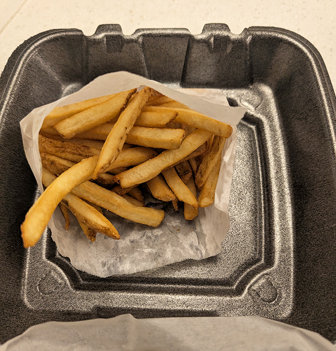 Golden, crispy, and utterly irresistible. These hand-cut fries aren't just a side&mdash;they're the perfect vehicle for sopping up any leftover sauce on your plate.