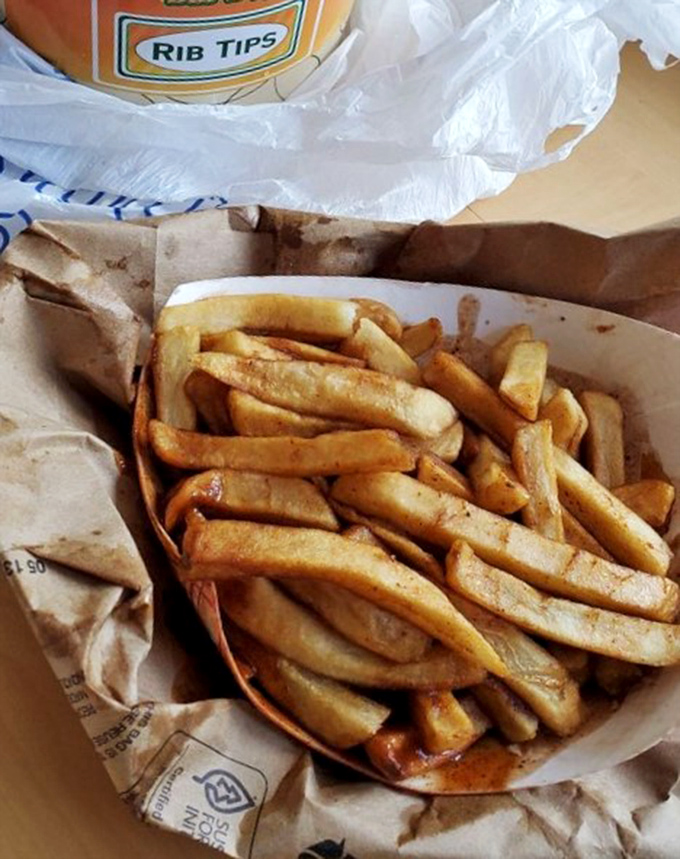 French fries done right&mdash;crispy outside, fluffy inside, and ready to soak up every last drop of that legendary sauce.