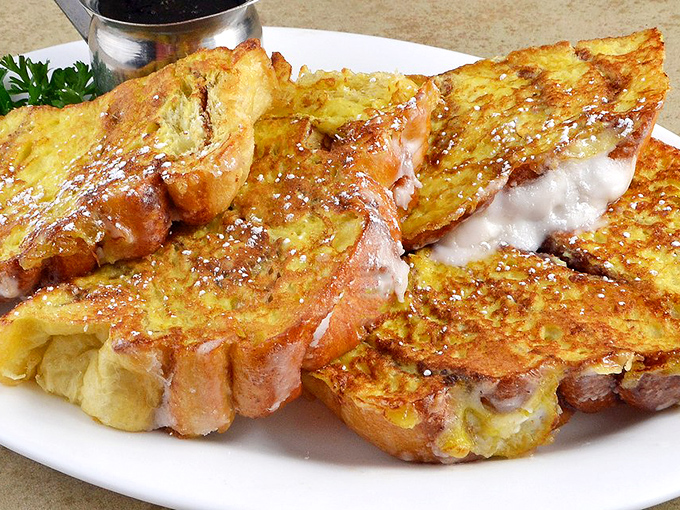 French toast that's achieved that golden-brown perfection we all attempt at home but somehow never quite master.