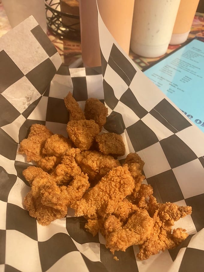 Golden-fried alligator nuggets that convert skeptics into believers. Forget chicken &ndash; these crispy morsels are what your taste buds have been waiting for.