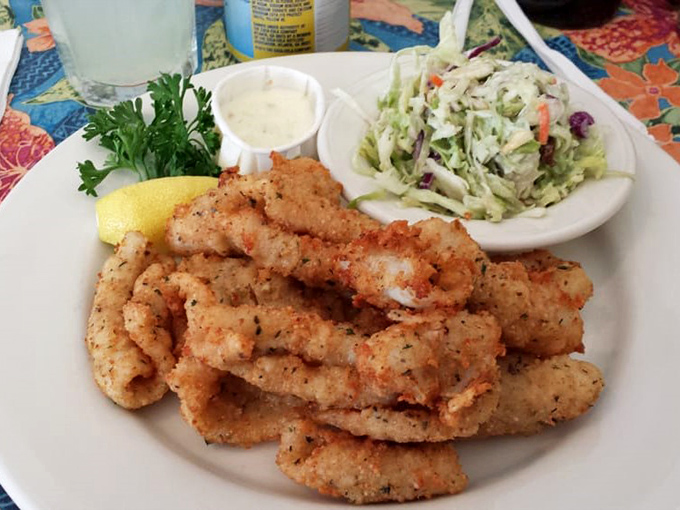 Calamari that doesn't require the jaw strength of a shark to chew through. Tender, seasoned perfectly, and served without pretension&mdash;seafood as it should be.
