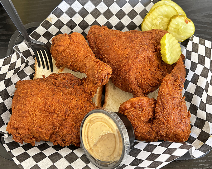 Golden-brown perfection that makes Colonel Sanders look like an amateur. These crispy pieces deserve their own Hollywood star on the Walk of Fame.