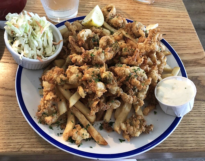 Fried clams and crispy fries: the beach vacation you've been dreaming about all winter, served on a plate with a side of nostalgia.