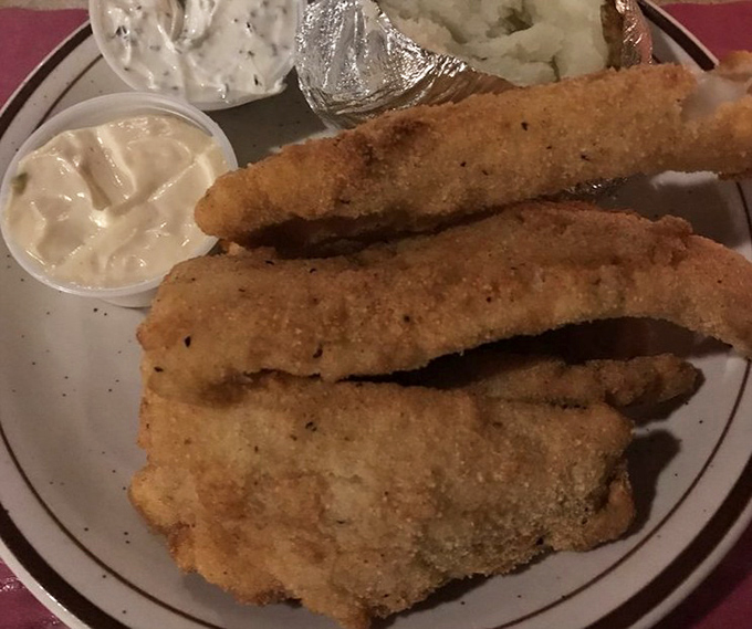 Golden-fried fish that would make your grandmother weep with joy, served with the kind of tartar sauce worth bottling and taking home.