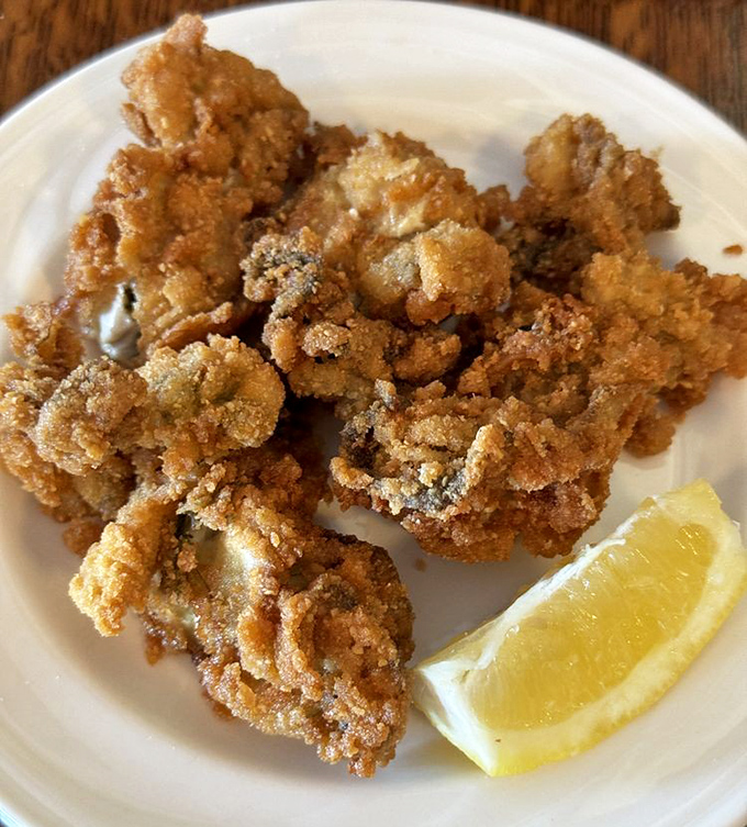 These fried oysters aren't just appetizers&mdash;they're little crispy miracles from the sea, waiting for that squeeze of lemon to bring them to life.