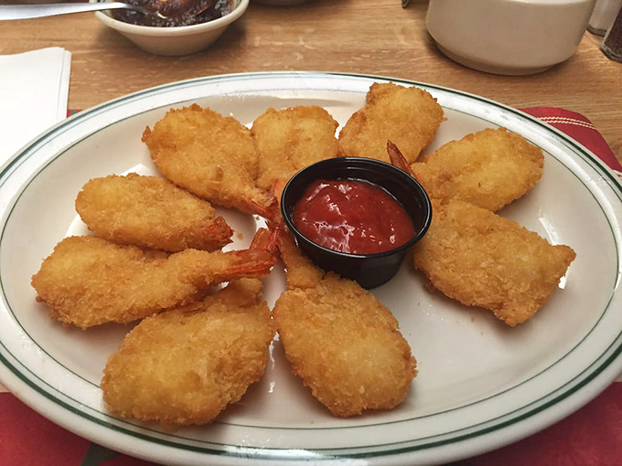 Jumbo shrimp doing their best Broadway performance&mdash;crispy, golden, and ready for their close-up.