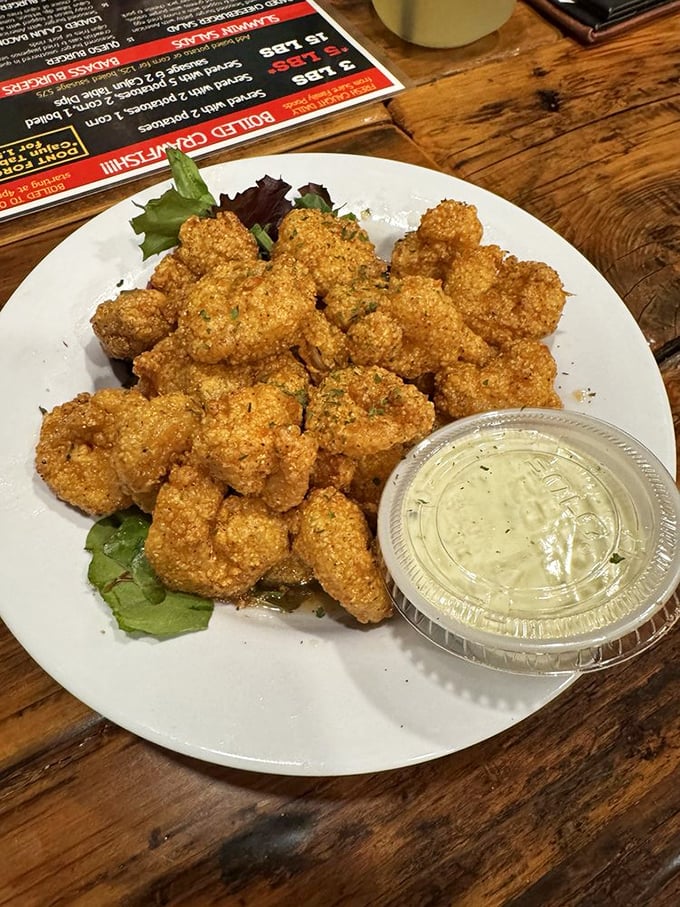 Golden-fried shrimp that crunch like nature's perfect potato chip&mdash;except inside is sweet, tender seafood that makes you close your eyes in appreciation.