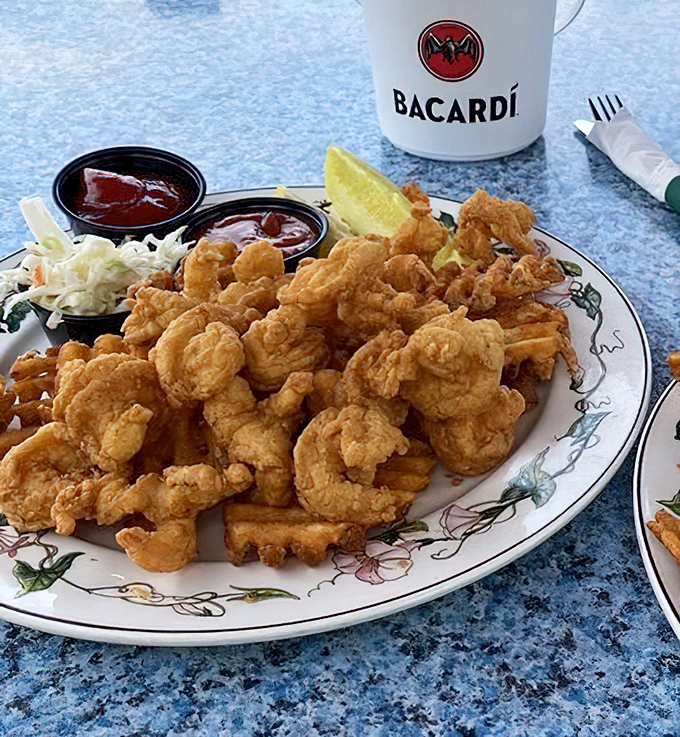 These fried shrimp aren't just golden&mdash;they're the Olympic gold medalists of the seafood world, served with dipping sauces for the victory lap.