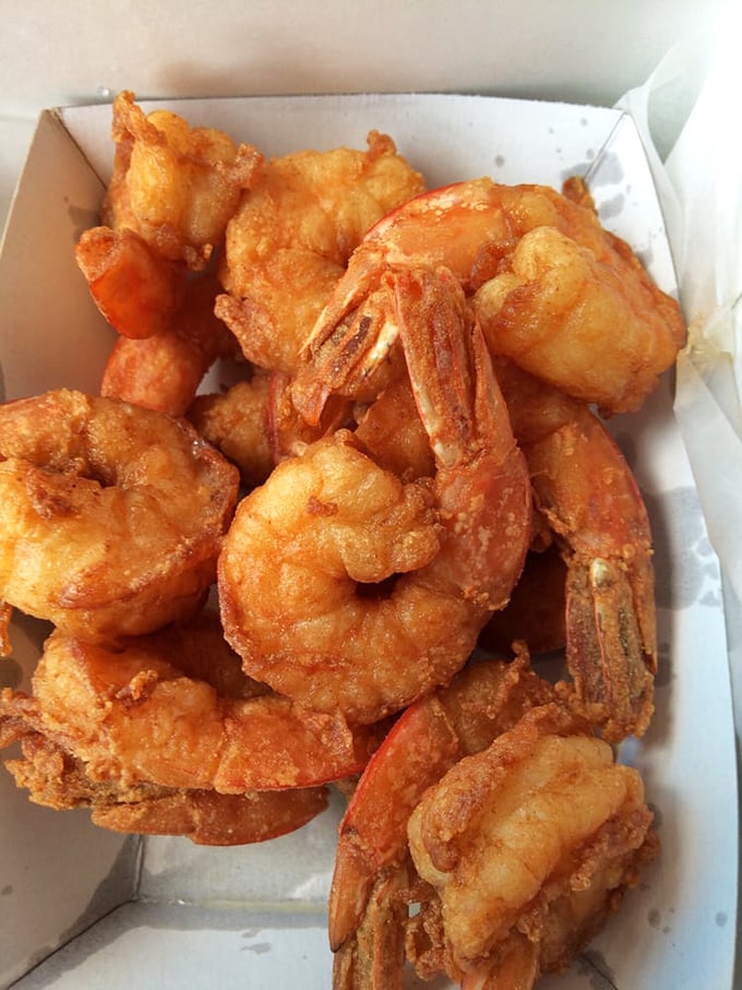 Fried shrimp so plump they practically high-five you. The kind of seafood that makes you question all other shrimp you've eaten.